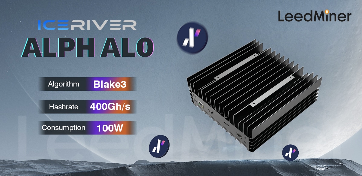 IceRiver AL0 400G 100W Alephium Miner - Leed Miner