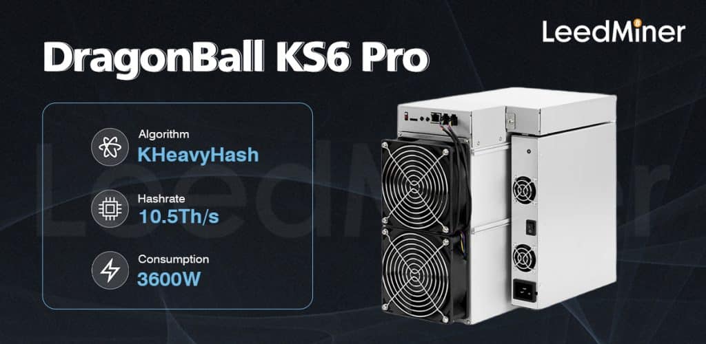 DragonBall KS6 Pro 10.5T 3600W Kaspa(KAS) Miner - Leed Miner