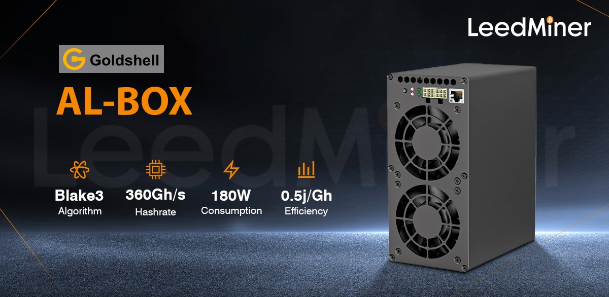 Goldshell AL Box 360G 180W Alephium Miner - Leed Miner