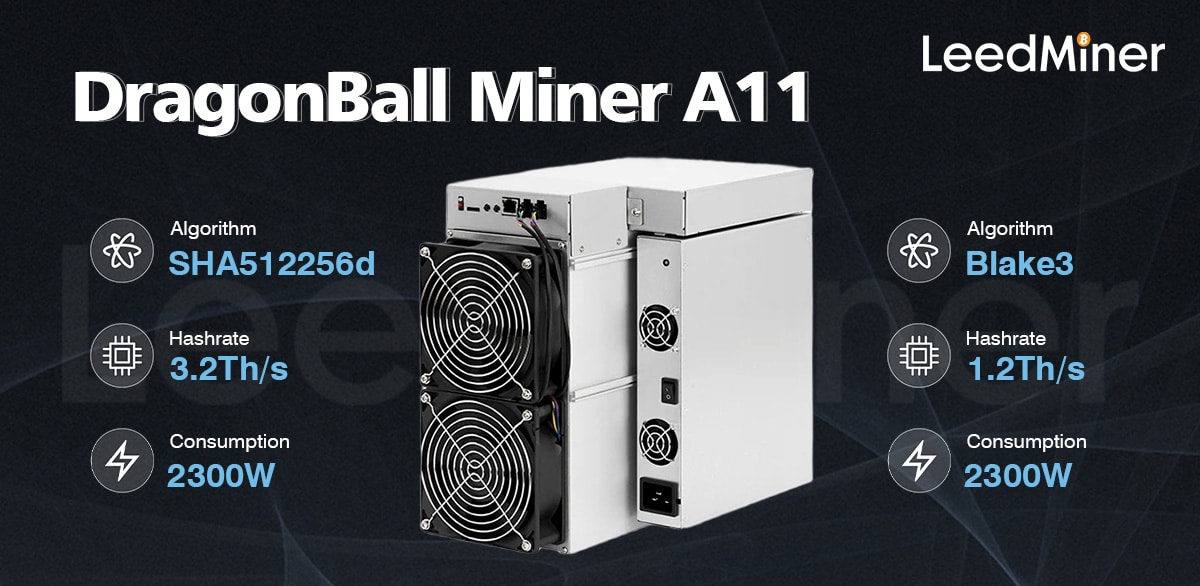 DragonBall Miner A11 3.2TH/S 2300W RXD Miner - Leed Miner
